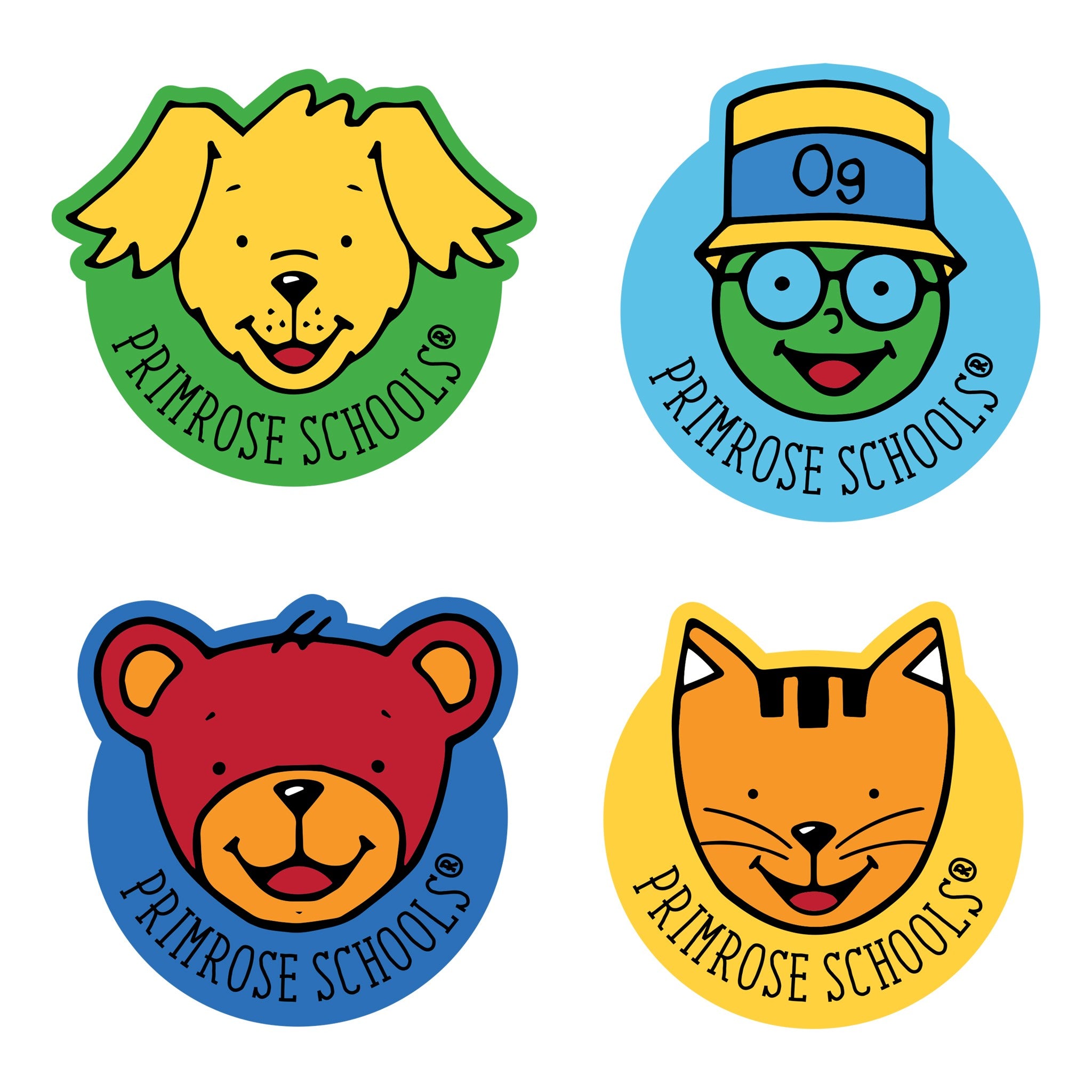 CHARACTER 1.5" STICKERS, 12 SHEETS – Primrose Store 2CCO