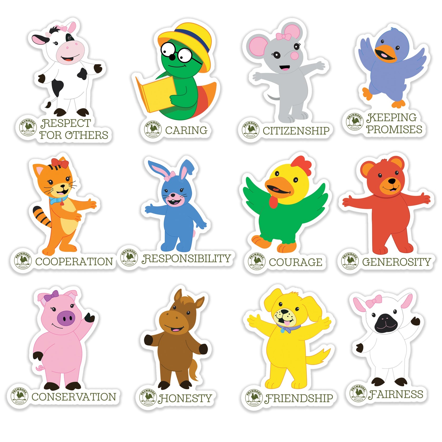 FRIENDS DIE CUT STICKERS, PACK OF 12 – Primrose Store